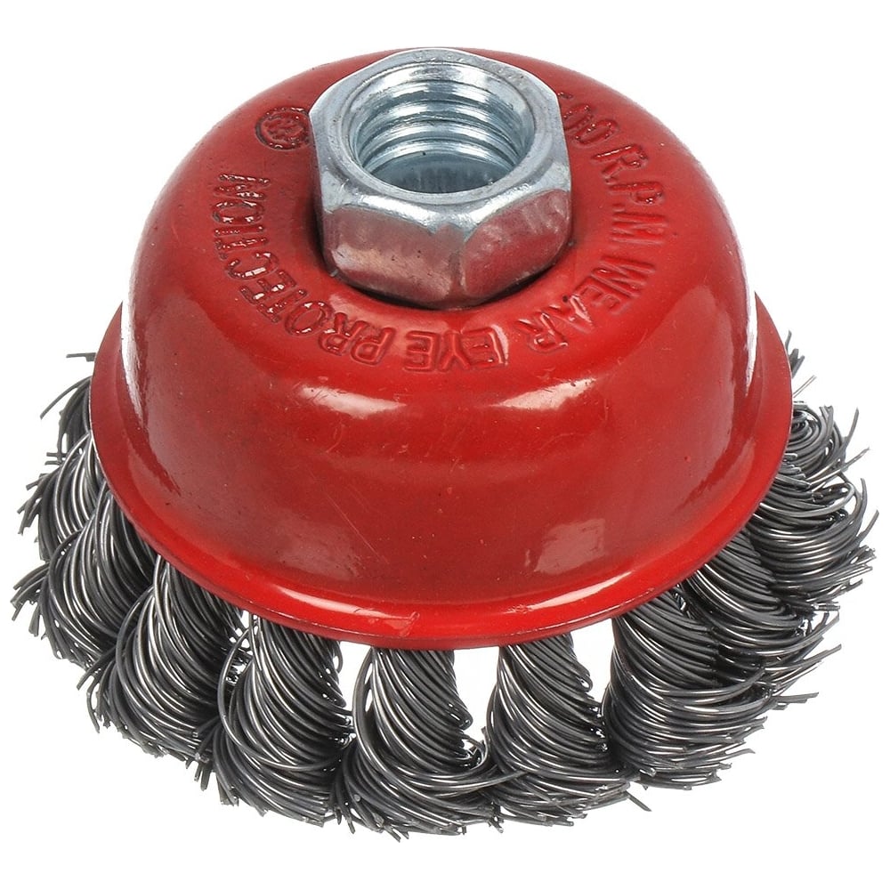 Щетка для ушм 65 мм, чашка, крученая проволока, гайка М14 BARTEX 265899 - выгодная цена, отзывы ...