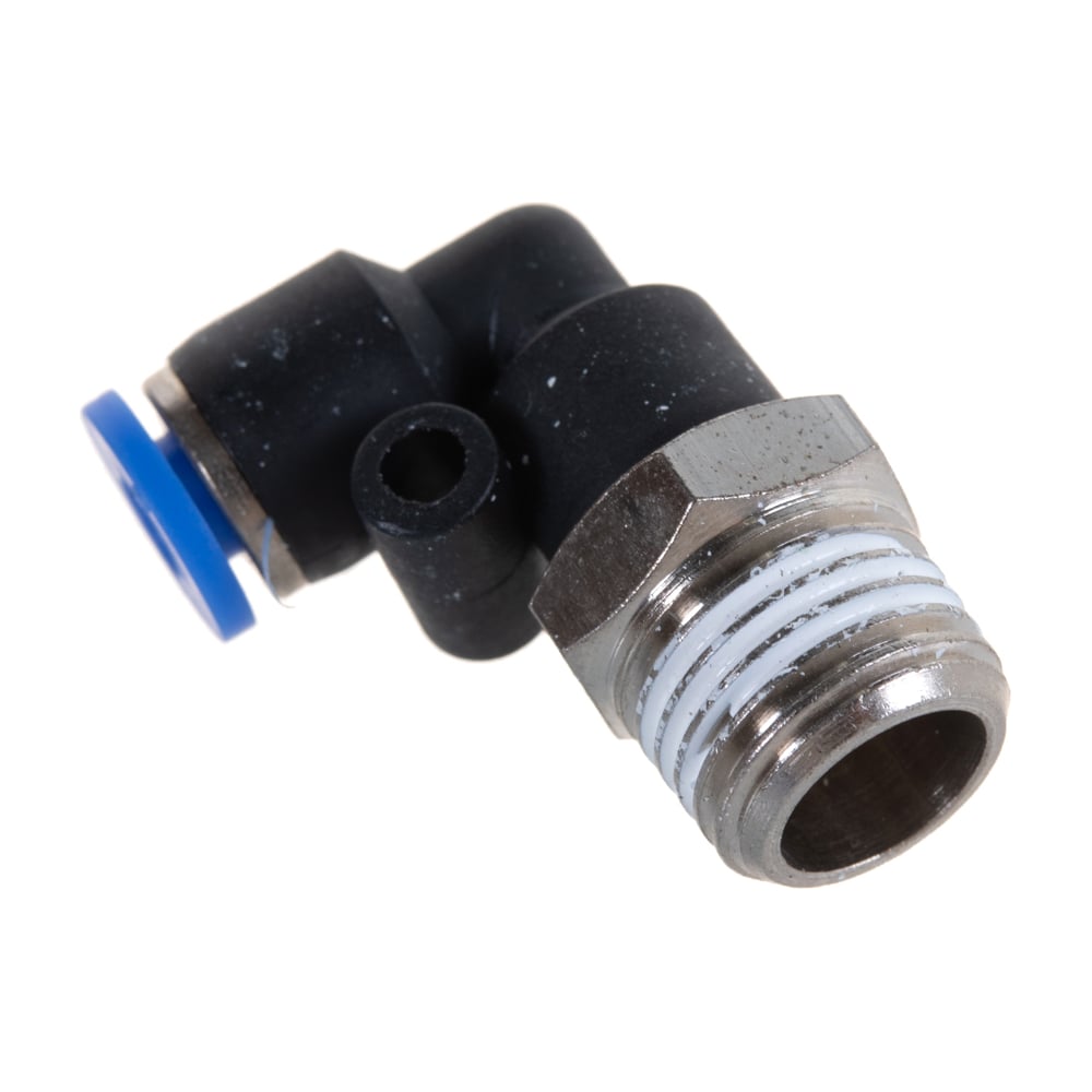 Фитинг угловой для пластиковых трубок (4 мм; 1/4М) ROCKFORCE RF-SPL04 ...