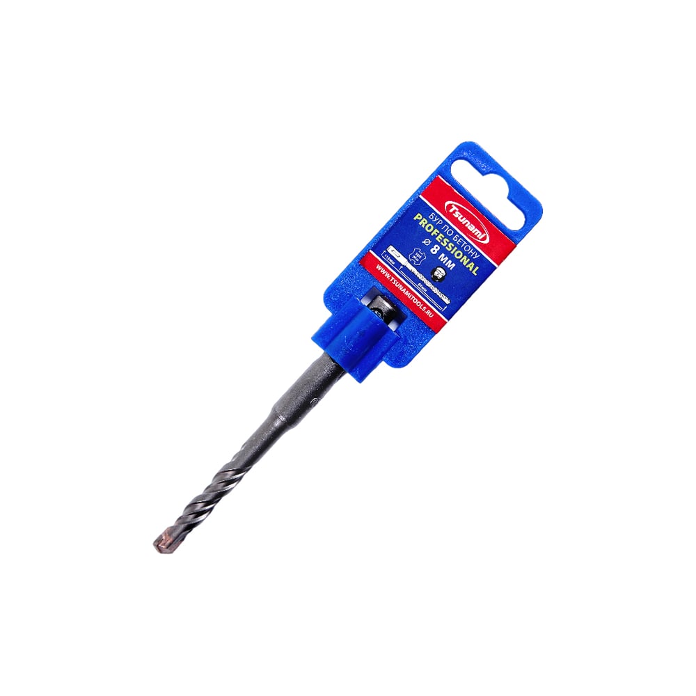 Бур по бетону Sds Plus Professional 8x110 мм Tsunami T10610200008110
