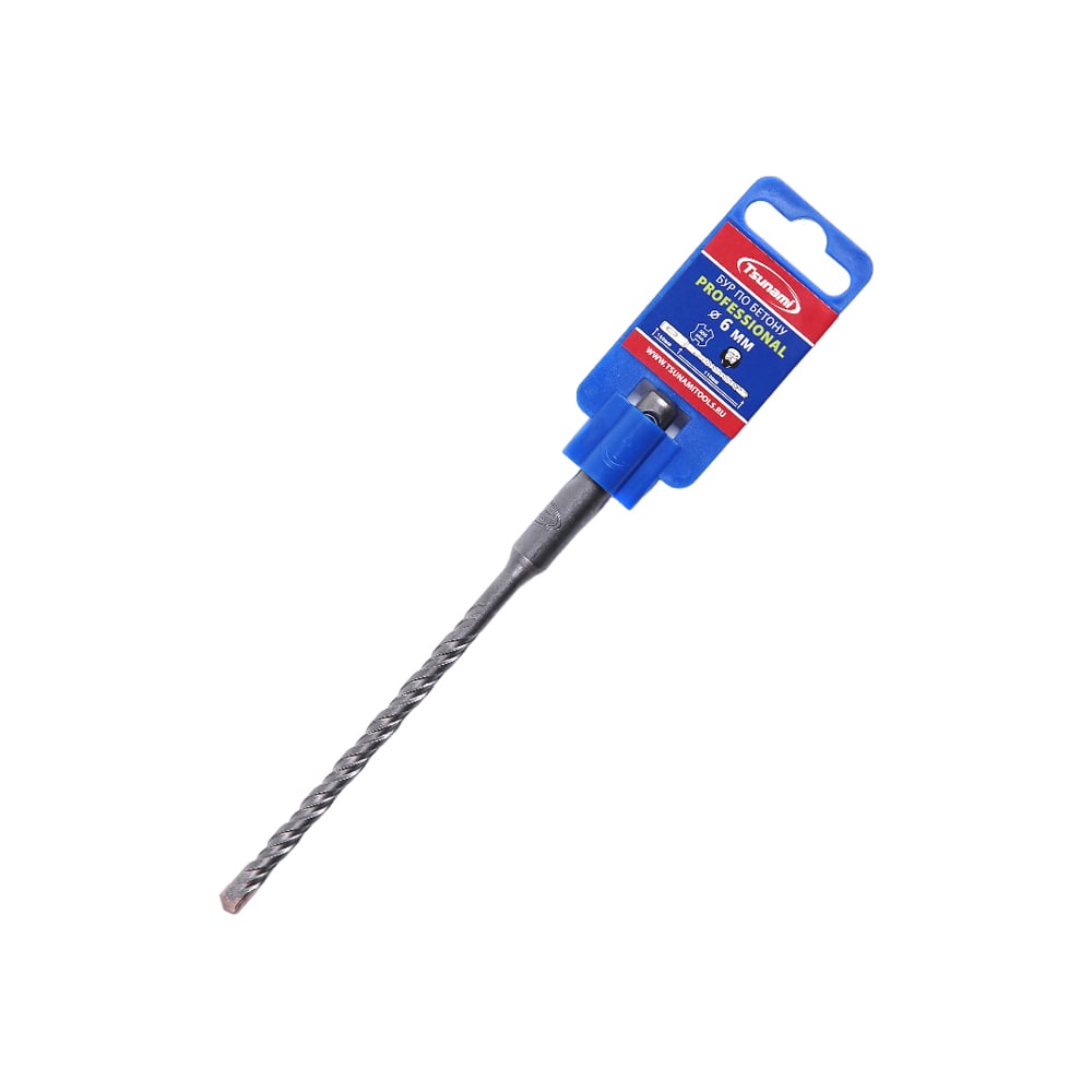 Бур по бетону Sds Plus Professional 6x160 мм Tsunami T10610200006160