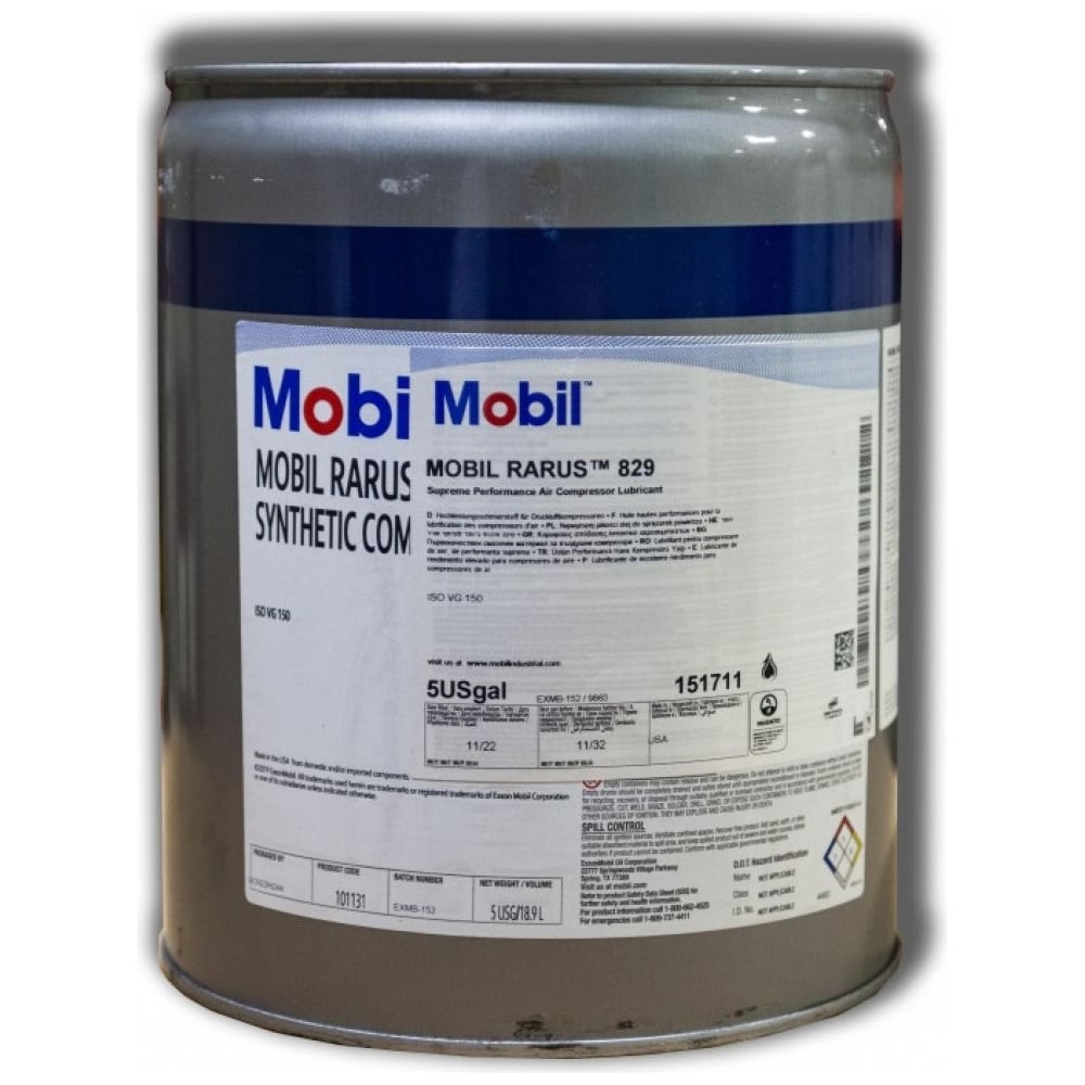 Масло компрессорное RARUS 829 18.9 л MOBIL 151711 - выгодная цена ...