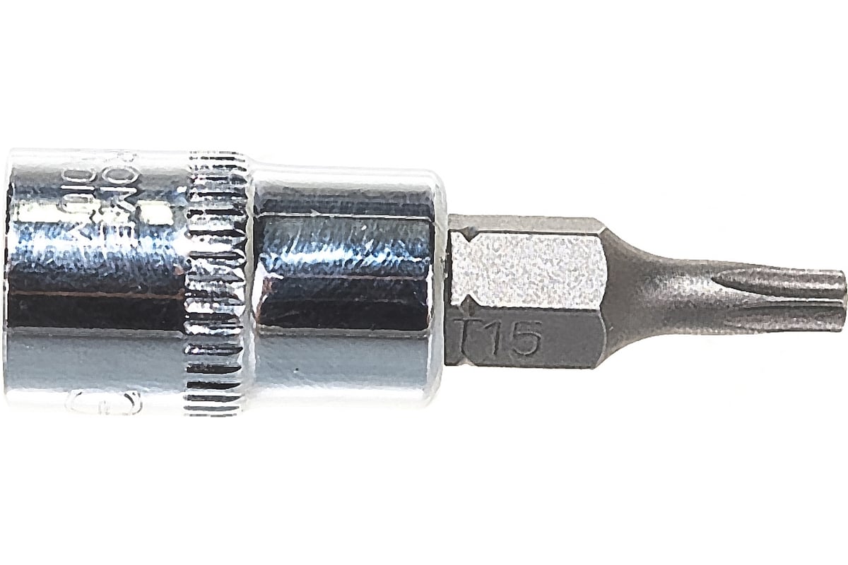 Насадка с держателем (1/4 DR; торкс T15) ЭВРИКА ER-93203H - выгодная ...