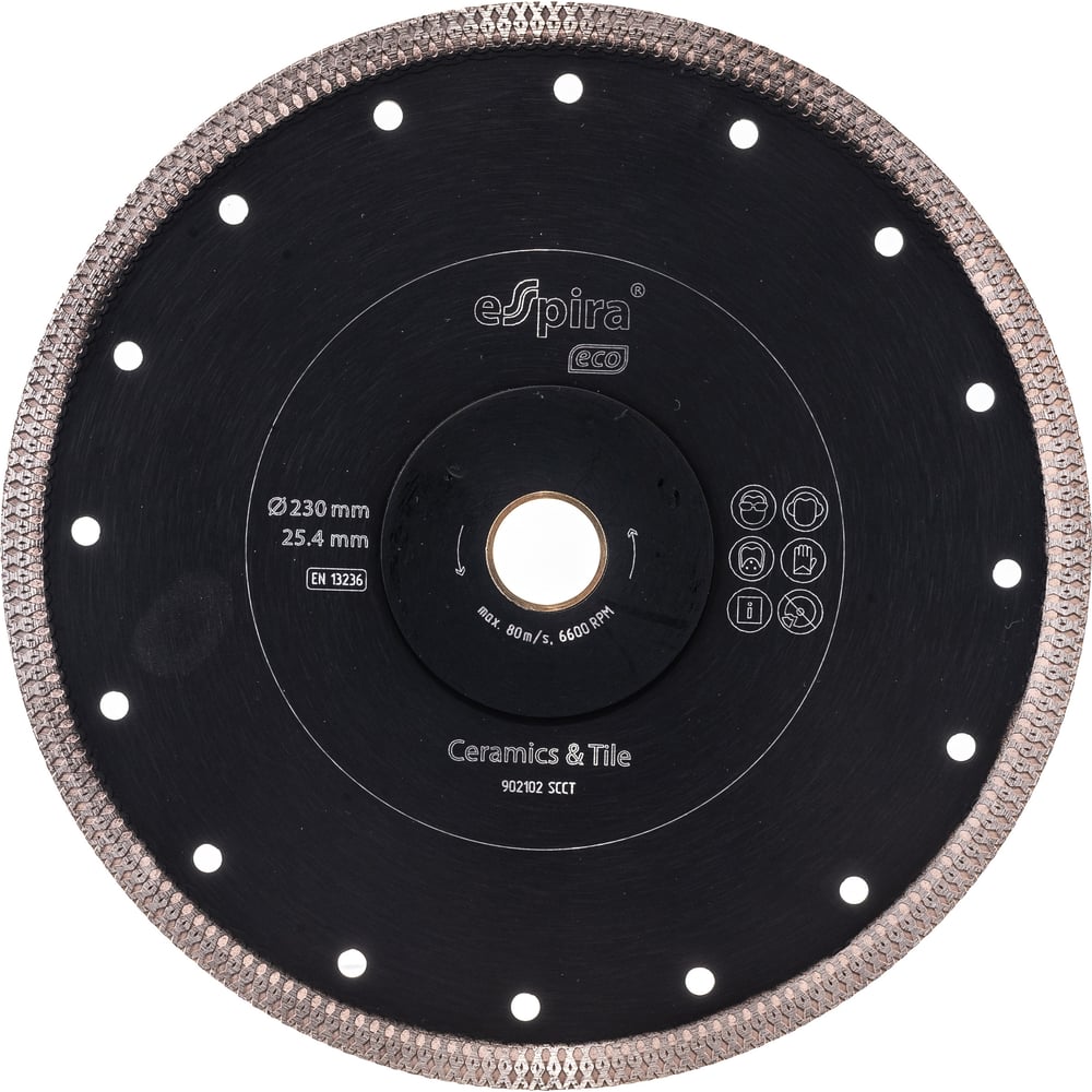 Диск алмазный по керамограниту SCCTE Eco (230х25.4/22.23 мм) Espira ...