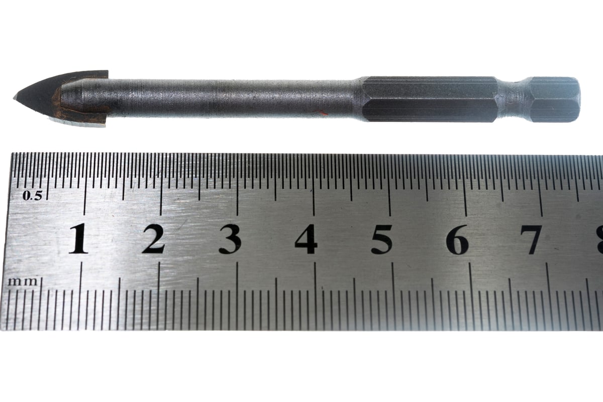 Сверло по керамограниту и керамической плитке (8 мм; 2 грани) Hardcore ...