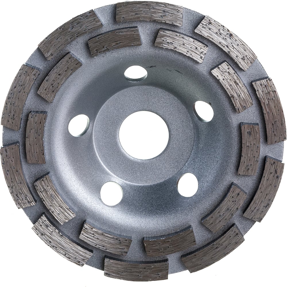 Чашка шлифовальная алмазная сегментная двухрядная (125х22.23 мм ...