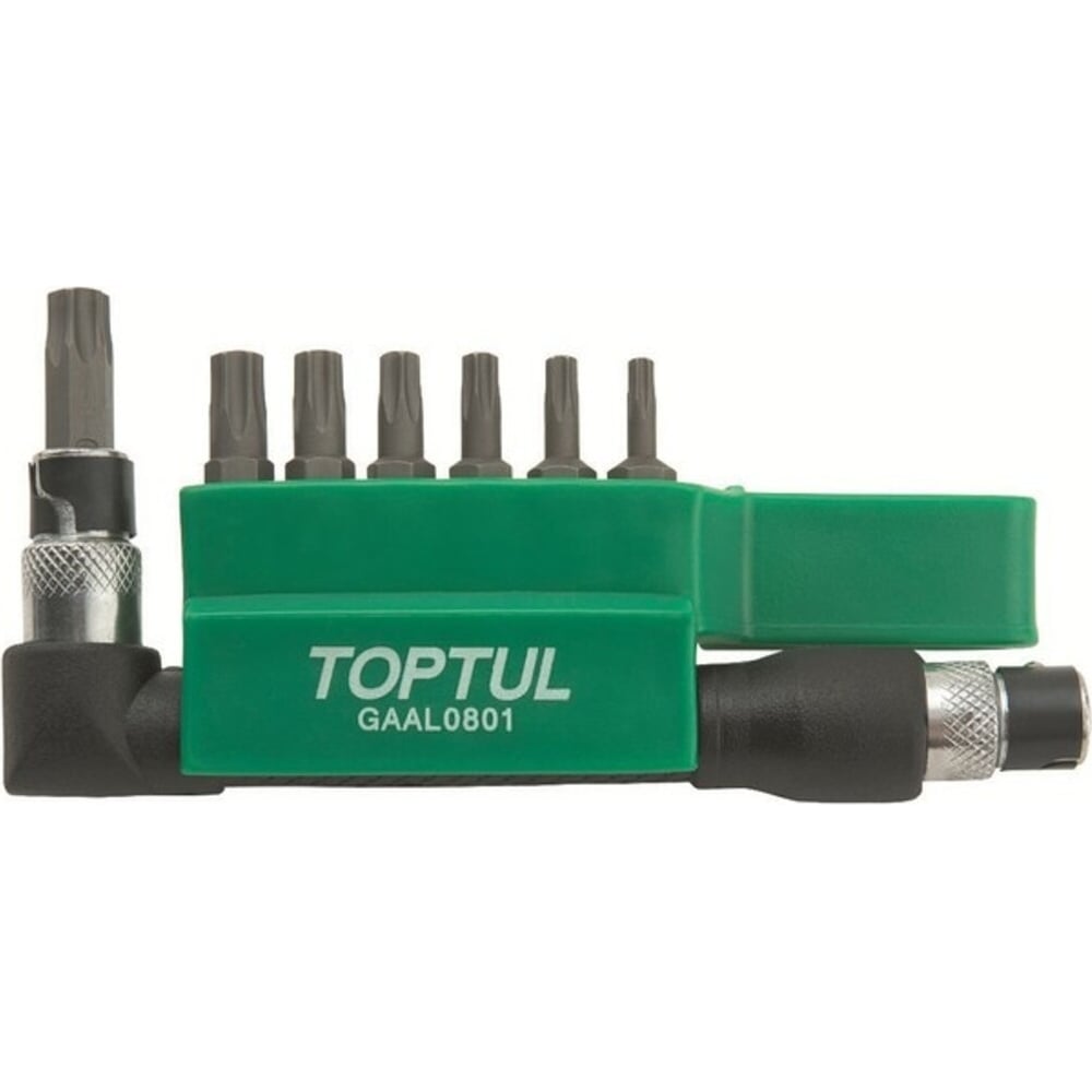 Набор бит TORX 30 мм, 1/4"DR, Т10-Т40, 8 шт TOPTUL GAAL0801 - выгодная ...