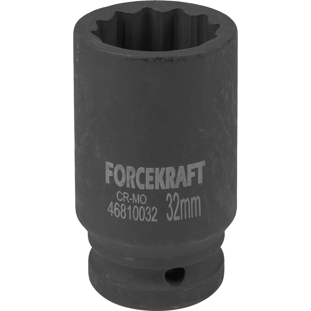 Головка ударная глубокая 32 мм, 3/4"DR, 12-гранная Forcekraft FK-46810032(58425) - выгодная цена ...
