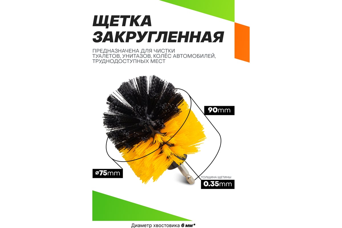 Щетки сменные для уборки, химчистки автомобиля, набор 10 предметов ISMA ...