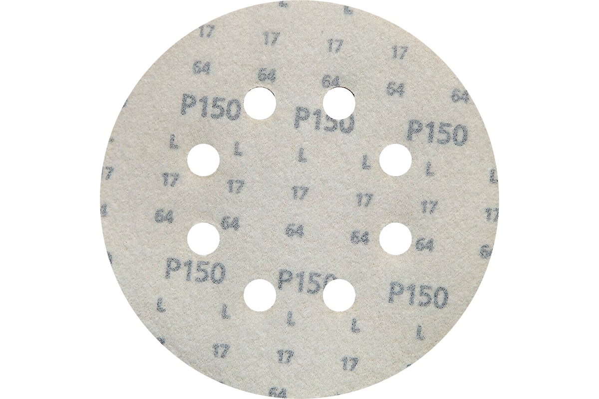 Круг шлифовальный на липучке siaone 1944 (5+1 шт; 125 мм; 8 отверстий ...