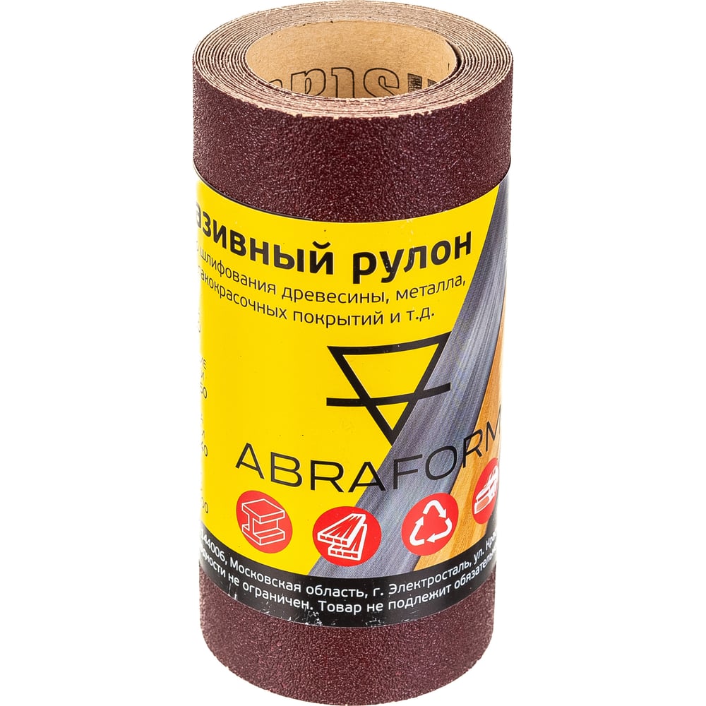 Рулон абразивный БУМ (115x2500 мм; P120) ABRAFORM afr115-2500-120 ...