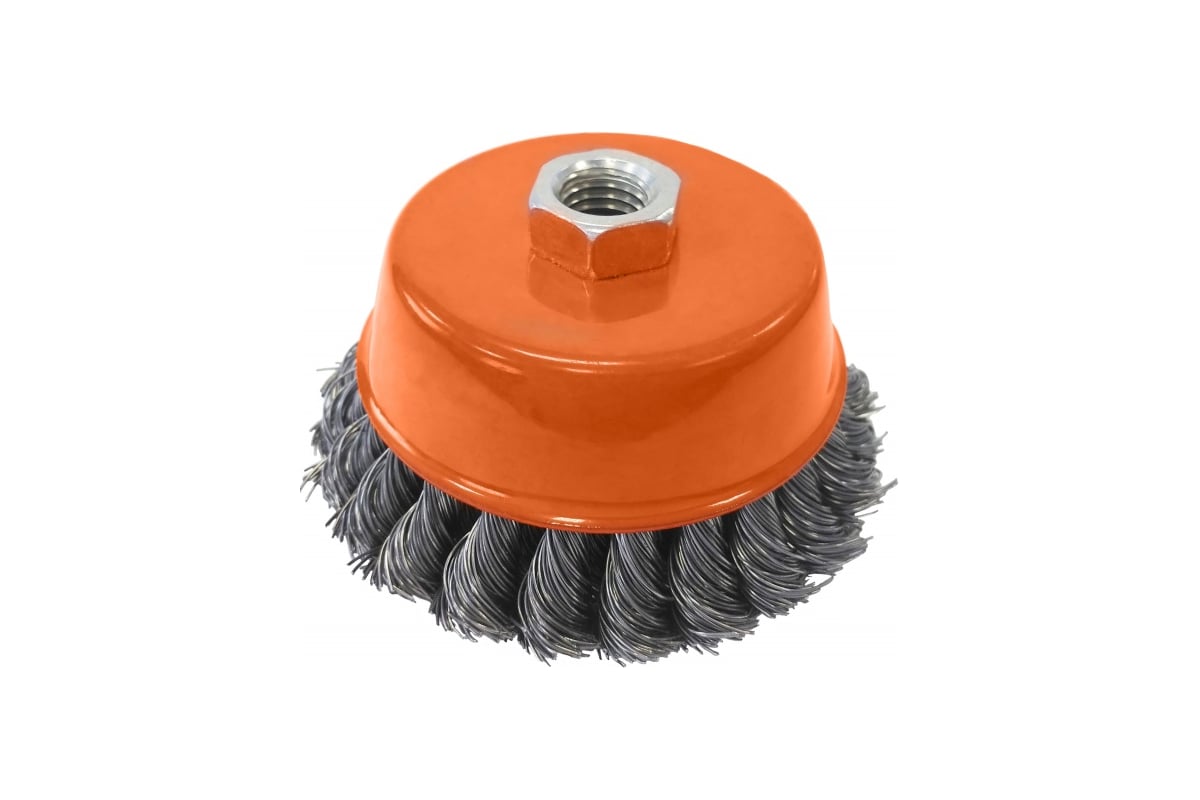 Щетка-крацовка чашка (100 мм; М14; стальная проволока 0.5 мм) Pobedit 2128100 - выгодная цена ...