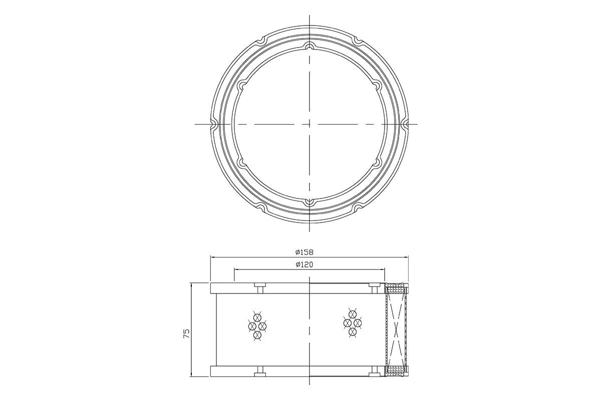Фильтр воздушный Filters A-1607120 (аналог MANN C16331) ET 100590340 ...