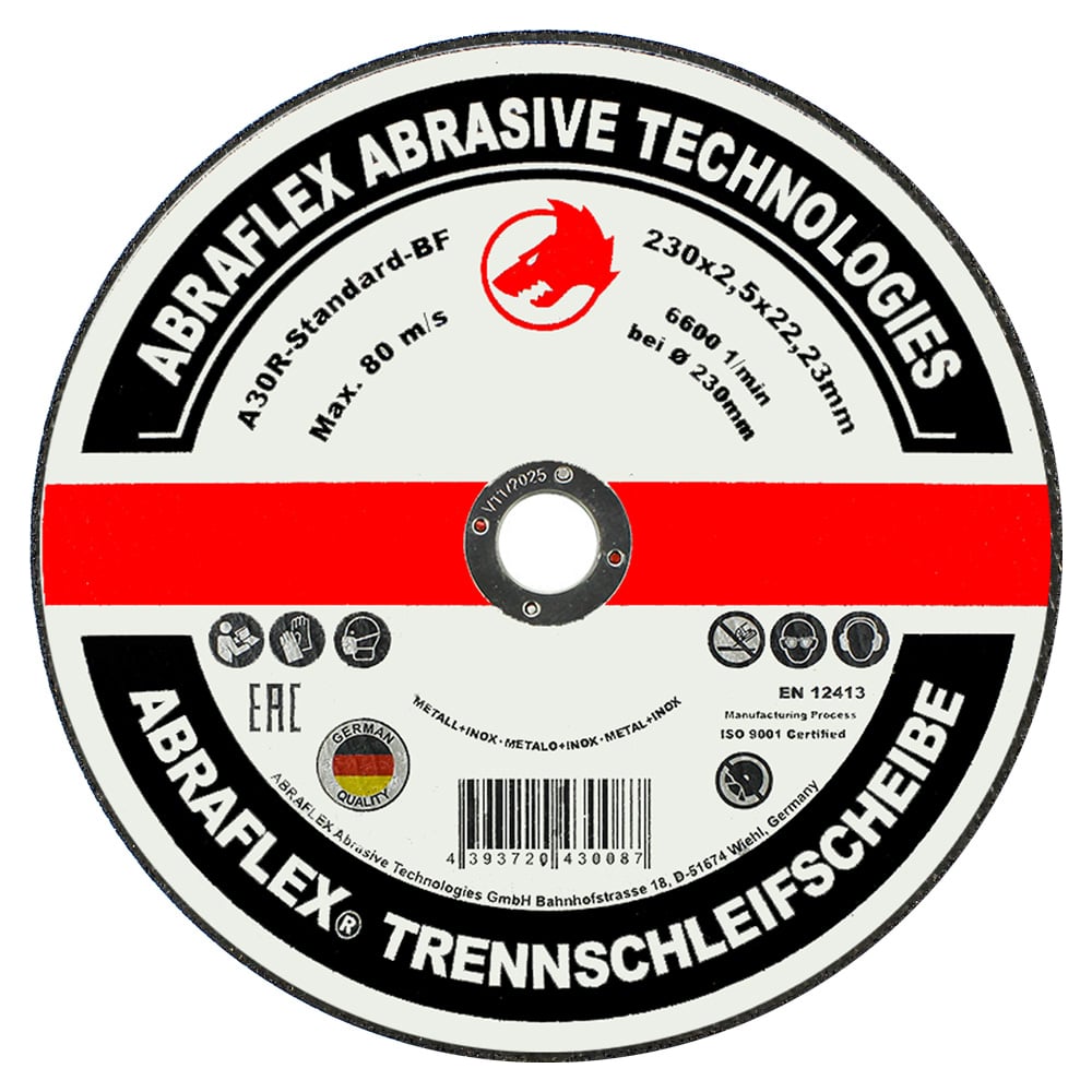 Круг отрезной по металлу (230x2,5x22 мм) Abraflex А230252223 - выгодная ...