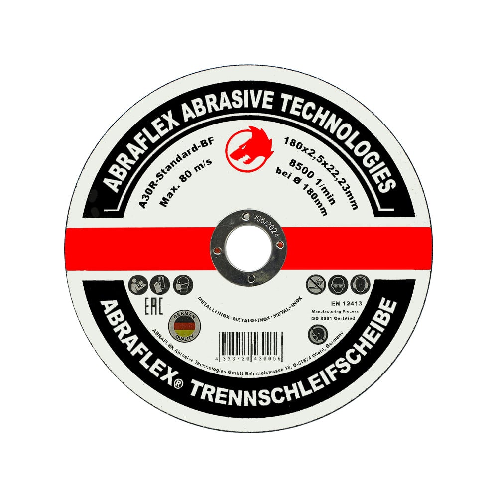 Круг отрезной по металлу (180x2,5x22 мм) Abraflex А180252223 - выгодная ...