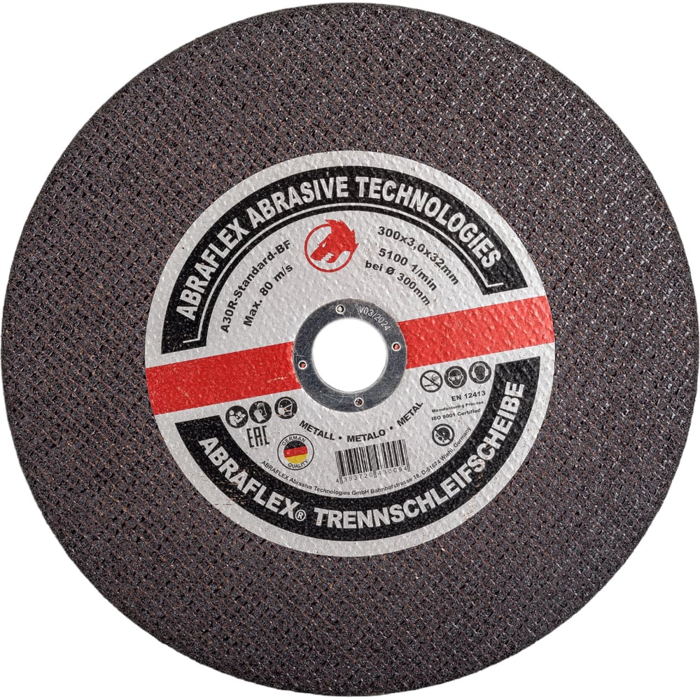 Круг отрезной по металлу (300x3,0x32 мм) Abraflex А300303200 - выгодная ...