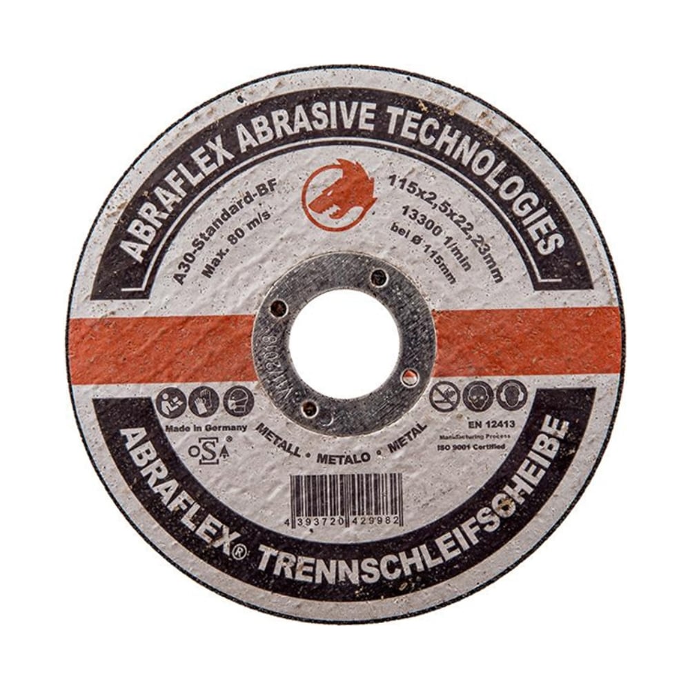 Круг отрезной по металлу (115x2.5x22 мм) Abraflex А115252223 - выгодная ...