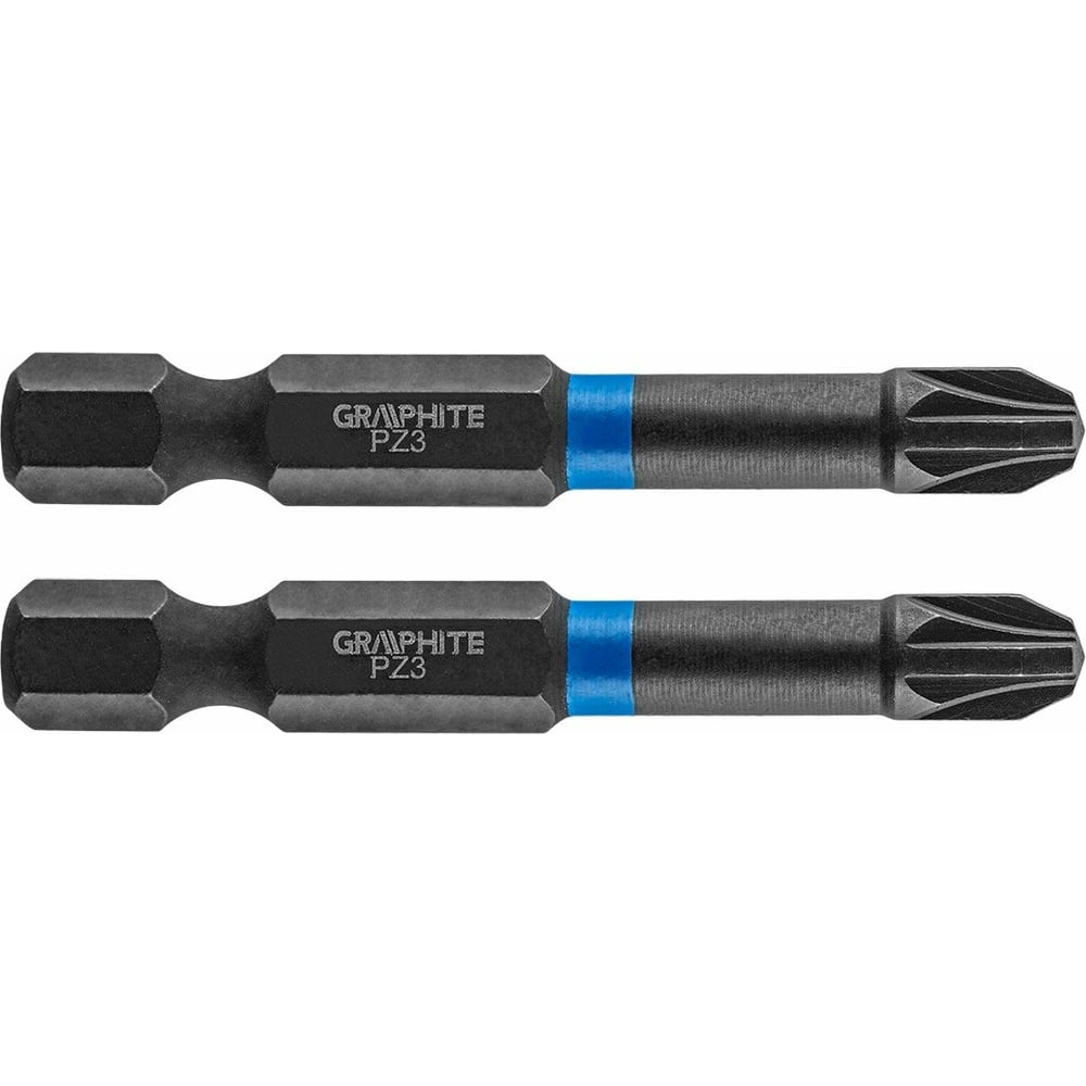 Биты ударные Graphite PZ3 x 50 мм 1/4" S2 2 шт. 56H523 - выгодная цена ...