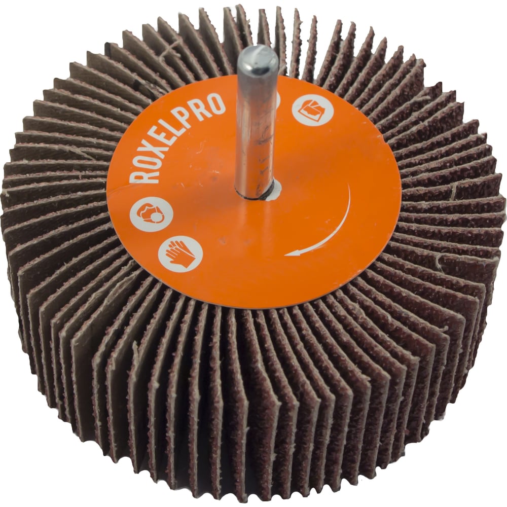 Щетка лепестковая абразивная ROXTOP на шпинделе (80х30х6 мм; Р40 ...