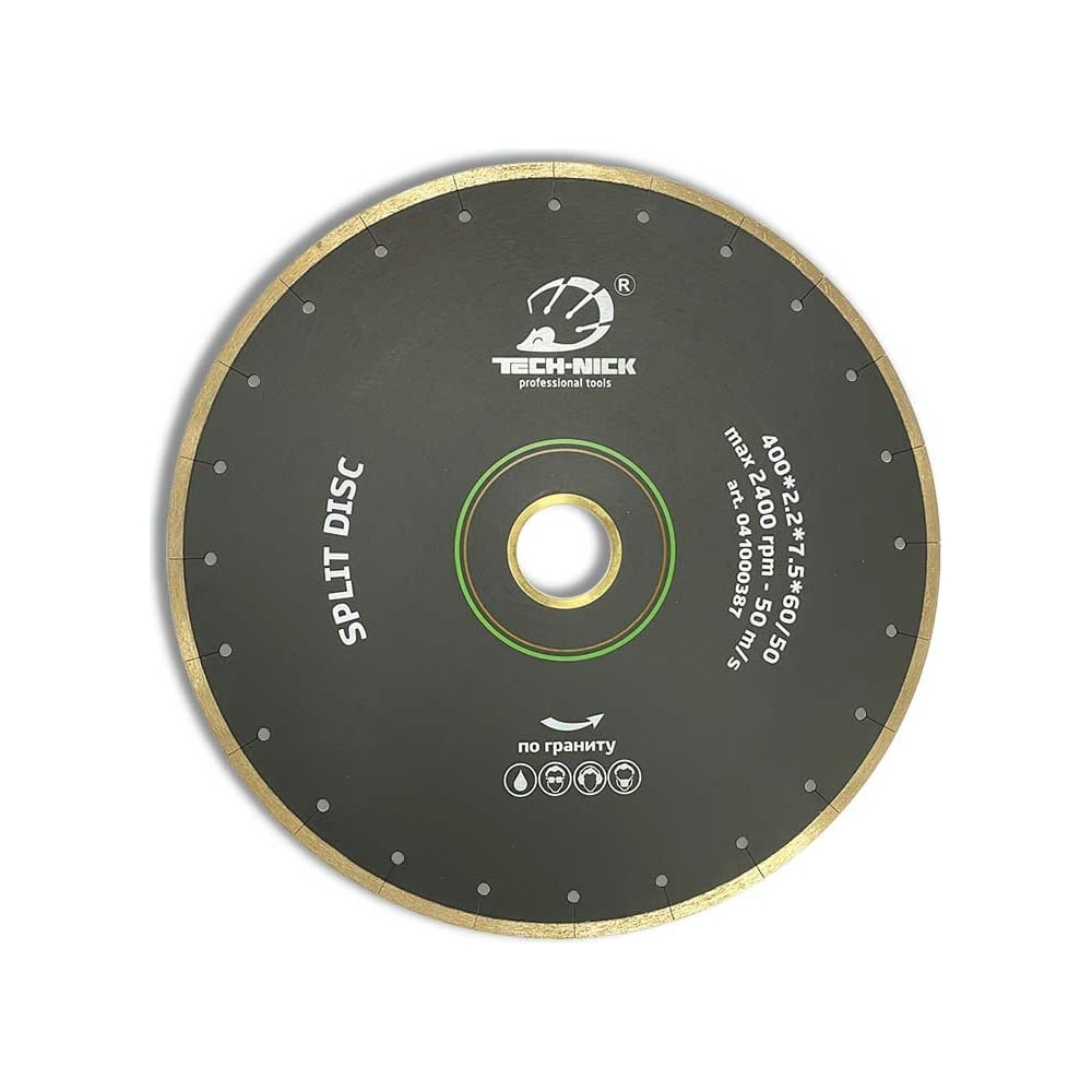 Диск алмазный сплошной по граниту SPLIT DISC (400х60/50 мм) TECH-NICK 041000387 - выгодная цена ...