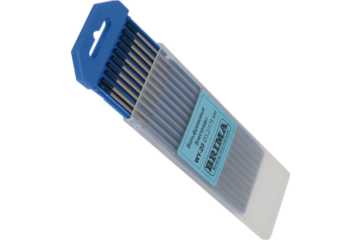 Электроды вольфрамовые WL-20 (10 шт; 175х3.2 мм) BRIMA 11399 - выгодная ...