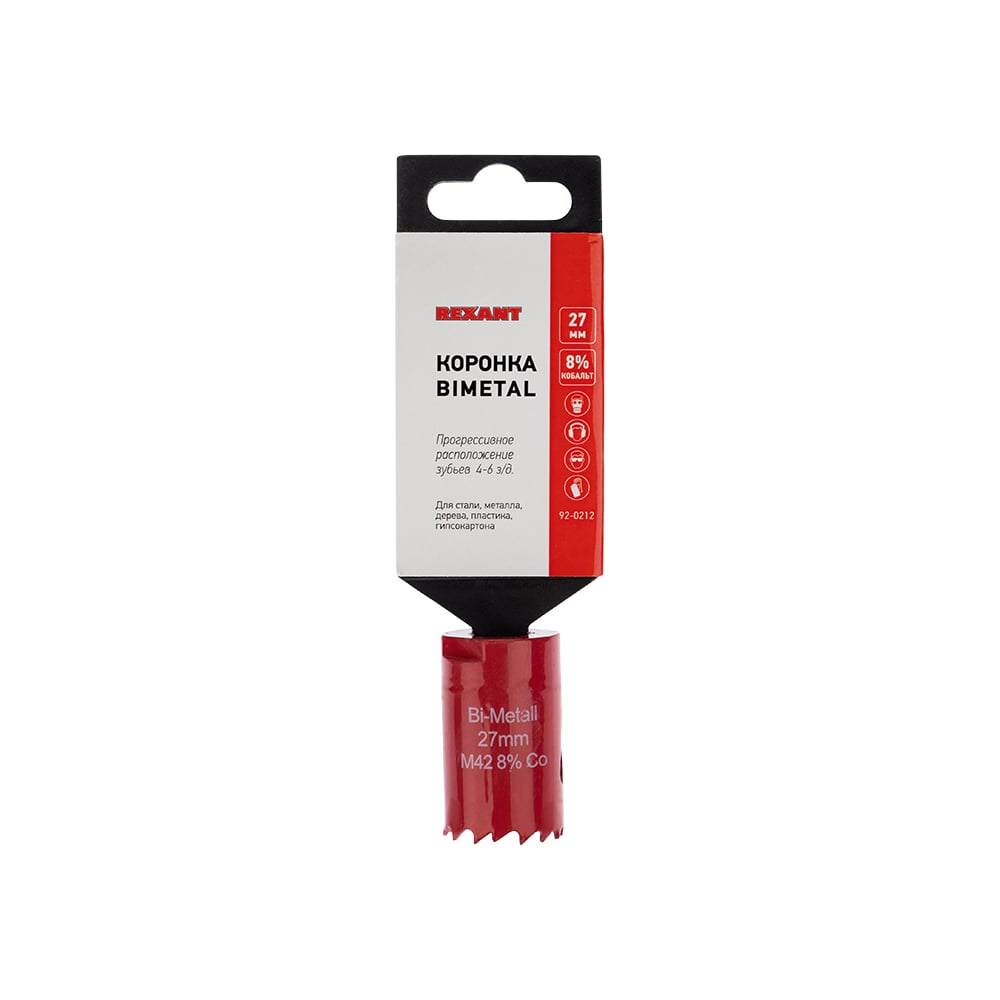 Коронка биметаллическая REXANT 27 мм 92-0212 - выгодная цена, отзывы, характеристики, фото ...