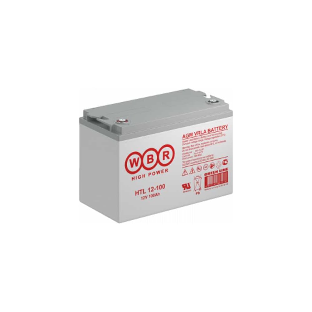 Аккумуляторная батарея HTL12-100 12 В, 100 А*ч WBR УТ-00000295 ...