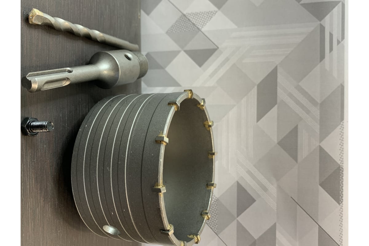 Коронка в сборе по бетону (100 мм; М22) Vertextools 222-0100 - выгодная ...