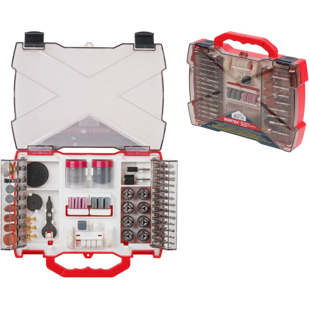 Набор аксессуаров для гравера универсальный 145 предметов WORTEX ...