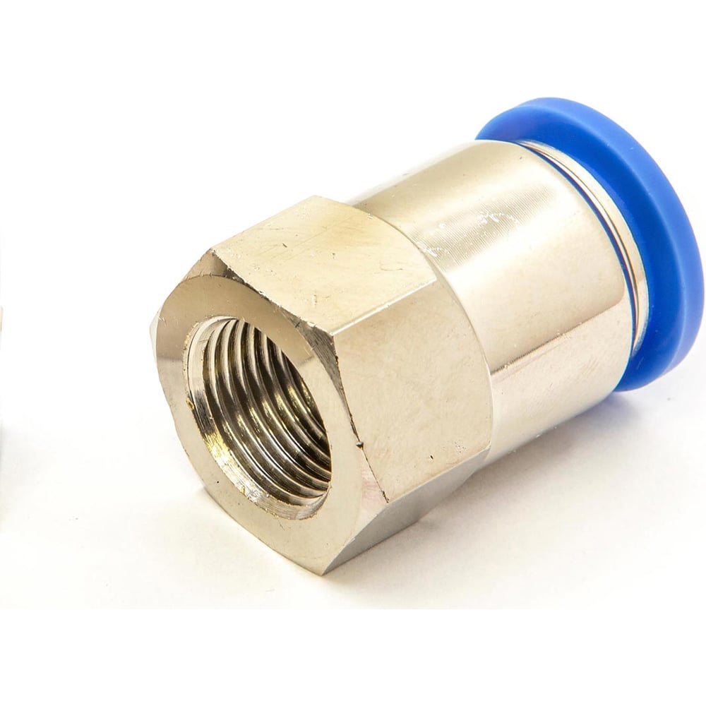 Пневмофитинг цанговый прямой с внутренней резьбой HIMPT PCF 4-02 (R1/4 ...