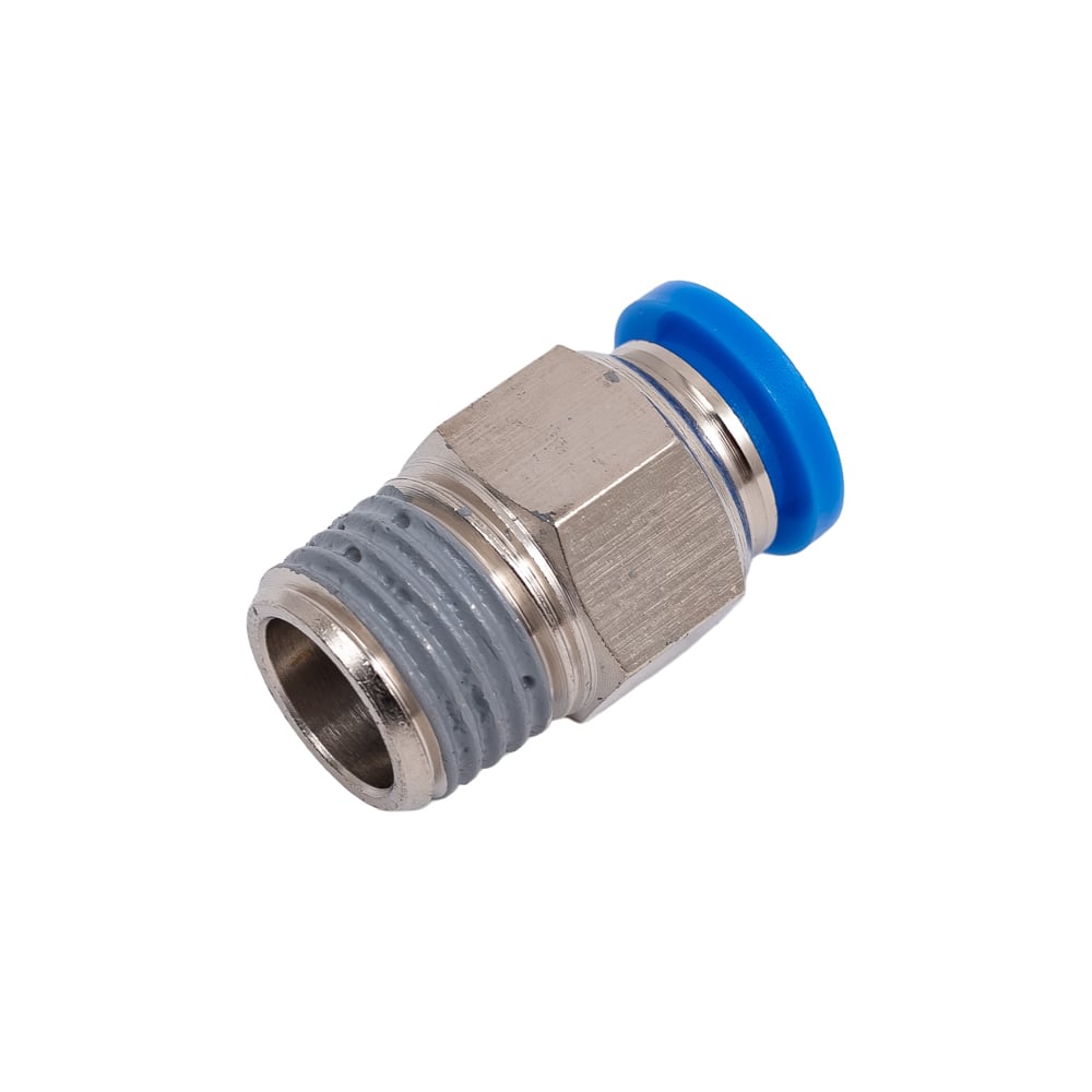 Пневмофитинг цанговый прямой с наружной резьбой PC 8-02 (R1/4) HIMPT ...