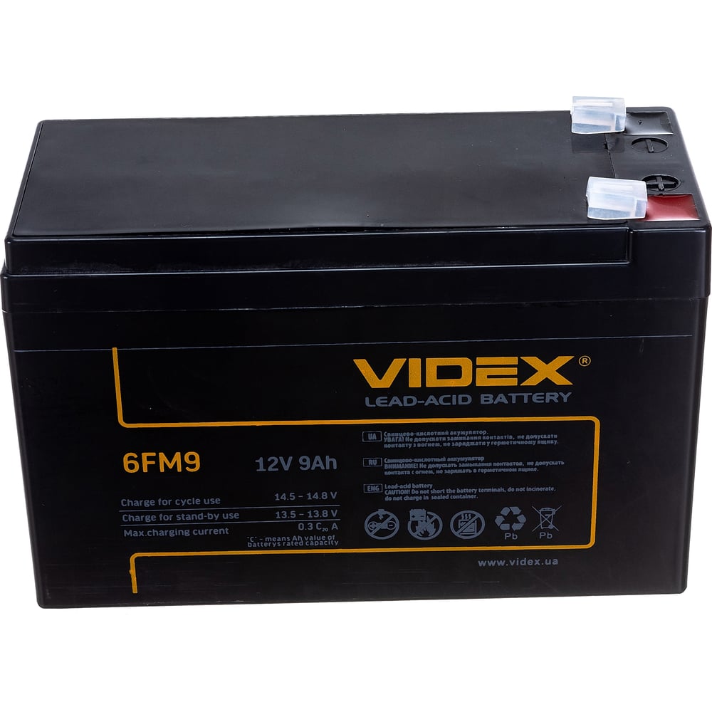 Аккумулятор 6FM9 12V 9Ah Videx VID-6FM9 - выгодная цена, отзывы ...