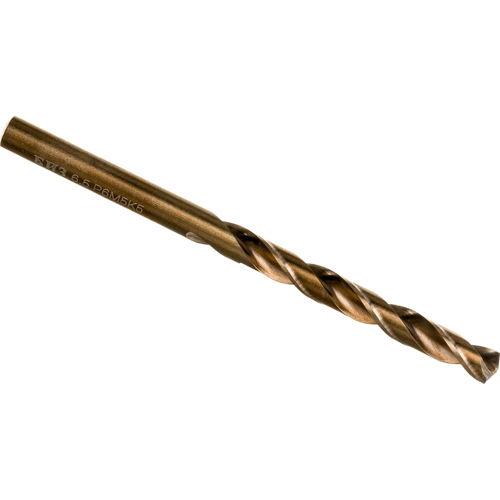 Сверло по металлу КОБАЛЬТ (6.5х60х101 мм; Р6М5К5; класс А1) Gigant GT ...