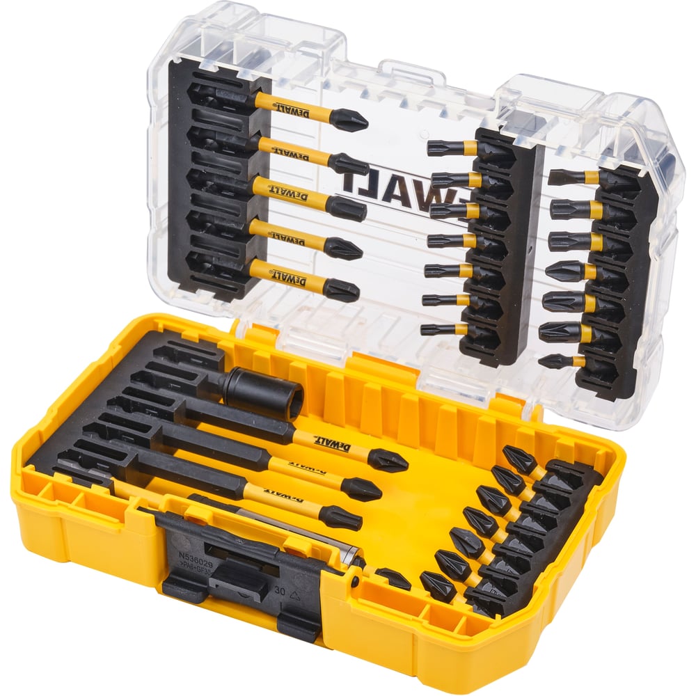 Набор бит и насадок в кейсе DEWALT DT70743T, FLEXTORQ 32 предмета ...