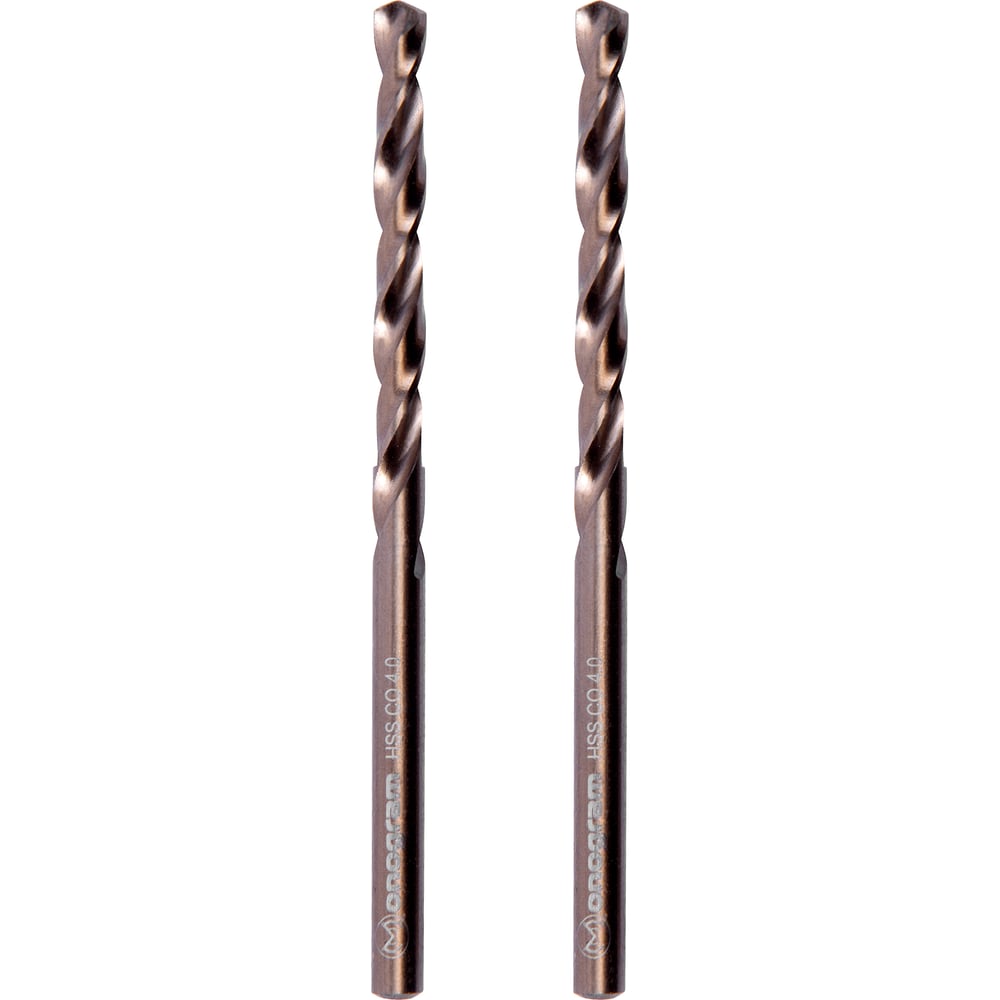 Сверло по металлу кобальтовое MONOGRAM HSS-Co, 4,0 мм, 2 шт 105-574 ...