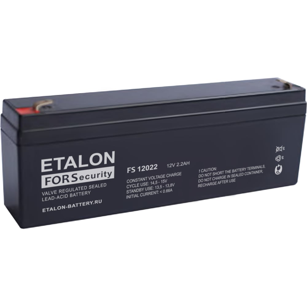 Батарея аккумуляторная FS 12022 (12 В; 2.2 Ач) ETALON FS 100-12/022S - выгодная цена, отзывы ...