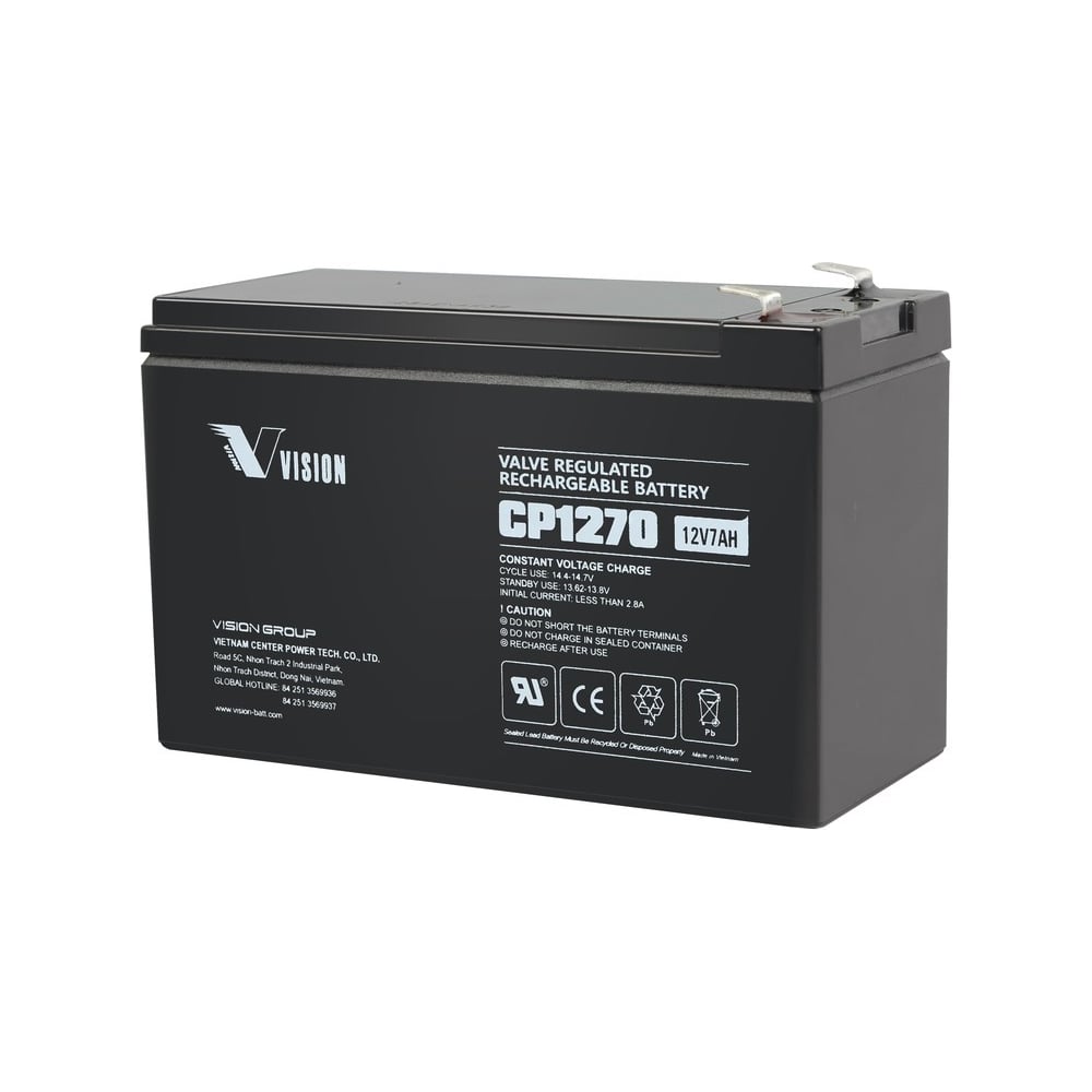 Батарея аккумуляторная CP1270 (12 В; 7 Ач) Vision 300-12/007S ...