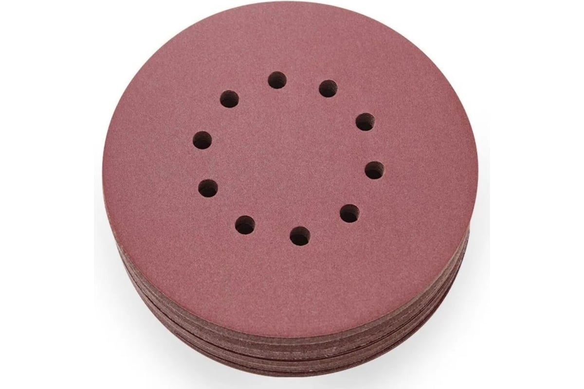 Шлифовальные круги Vitatools 225 мм, для жирафа, Р180, 10 шт, 10 отверстий R-225-P180-10-10 ...