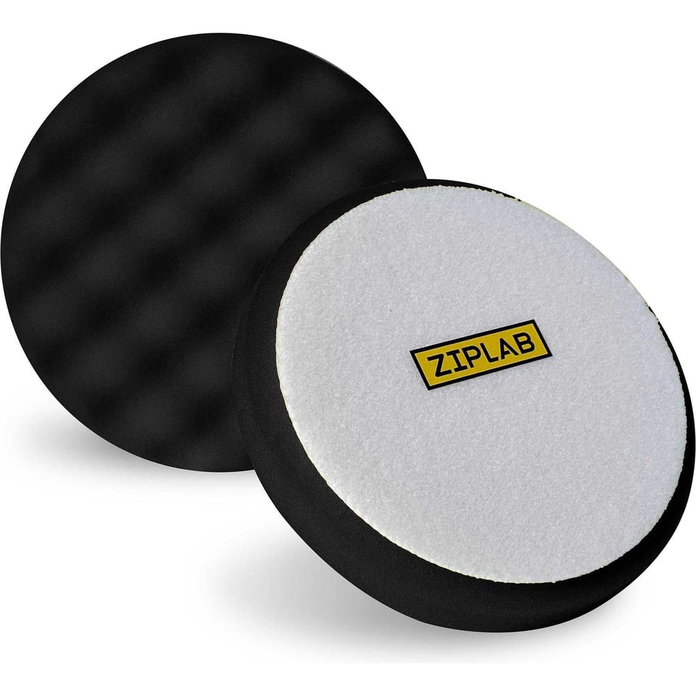 Полировальник мягкий ZIPLAB черный рельефный, 150мм, толщина 25мм, на липучке, 90504 - выгодная ...