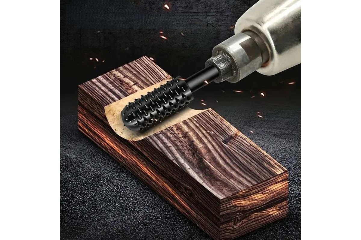 Шарошки по дереву для гравера Vitatools 5 шт. Набор насадок рашпильных борфрез, фрезы sharoshki ...