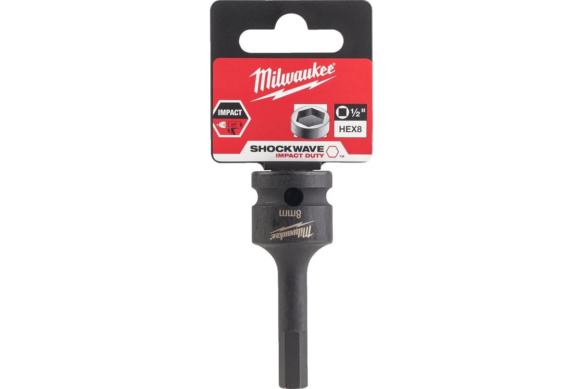 Головка-бита ударная шестигранная (HEX8; 1/2") Milwaukee 4932478065 ...