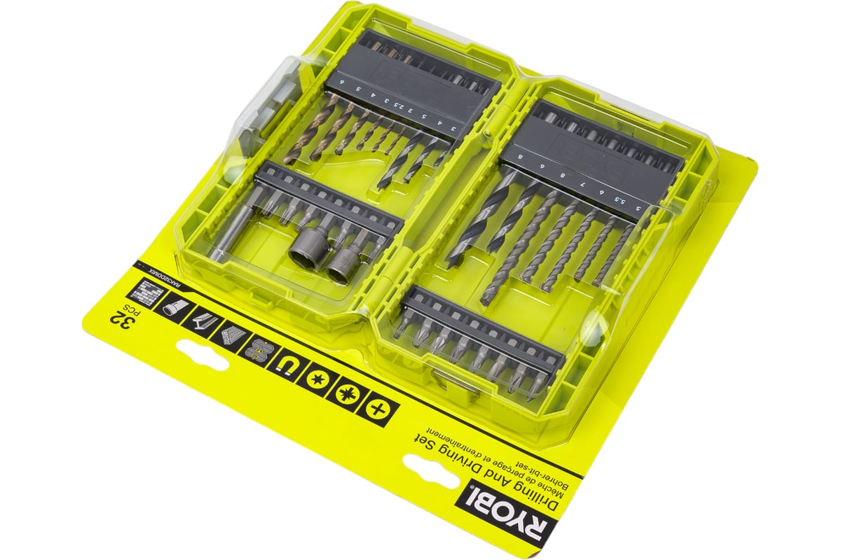 Набор бит и сверл RAK32DDMIX 32 шт Ryobi 5132004425 - выгодная цена ...