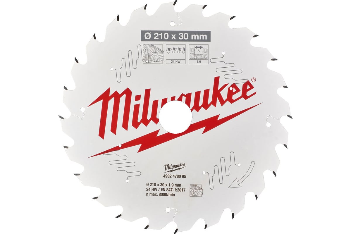 Диск пильный по дереву (210x30x1.9 мм; 24 зуба) для настольной пилы ...