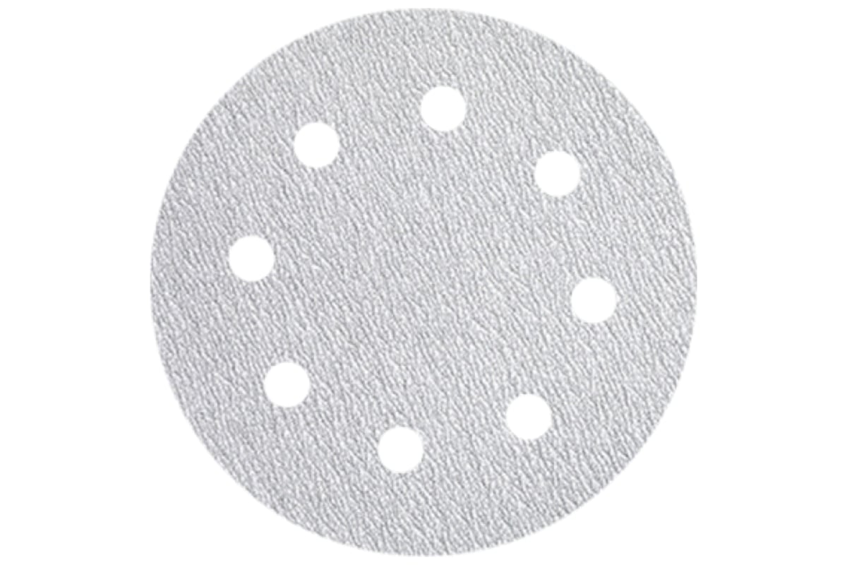 Набор шлифовальных кругов Vitatools 180 мм, P180, 10 штук, 8 отверстий, серые WT-180-P180-10-8 ...