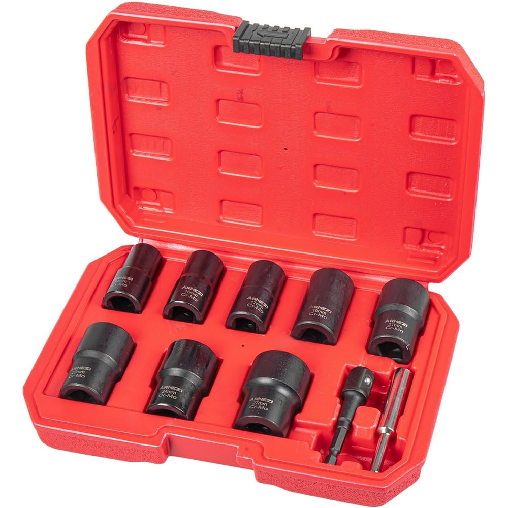 Набор головок (экстракторов) Arnezi для поврежденных гаек и болтов, 10 пр. (CR-MO) R5304013 ...