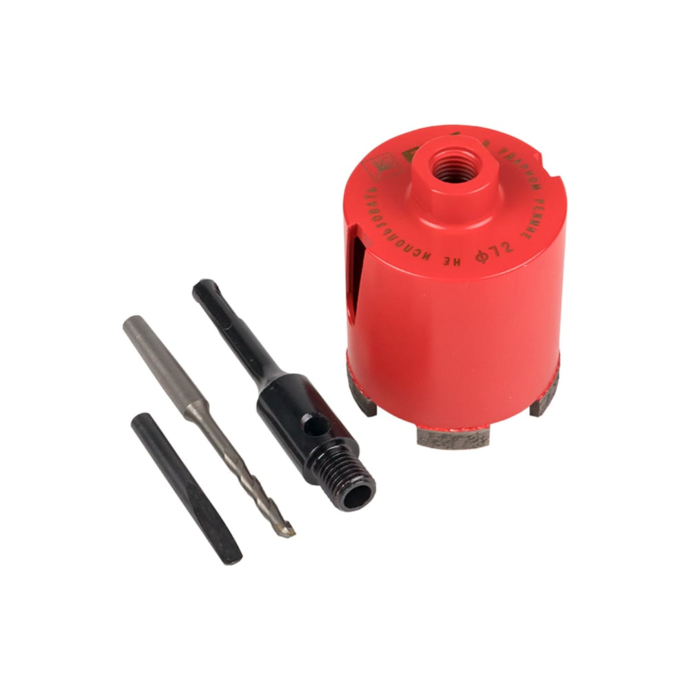 Коронка алмазная Expert DCH-72 Laser (72 мм; M16; SDS-Plus) EKF dch-72 ...