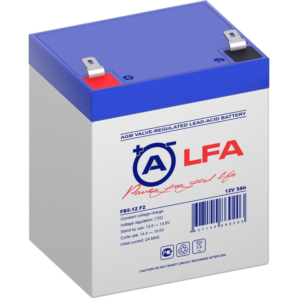 Аккумуляторная батарея LFA FB5-12 F2 12В 5Ач УТ-00002615 - выгодная ...