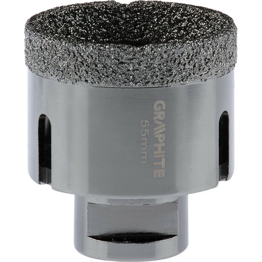 Коронка алмазная вакуумная пайка 55 мм, M14 GRAPHITE 55H313 - выгодная ...