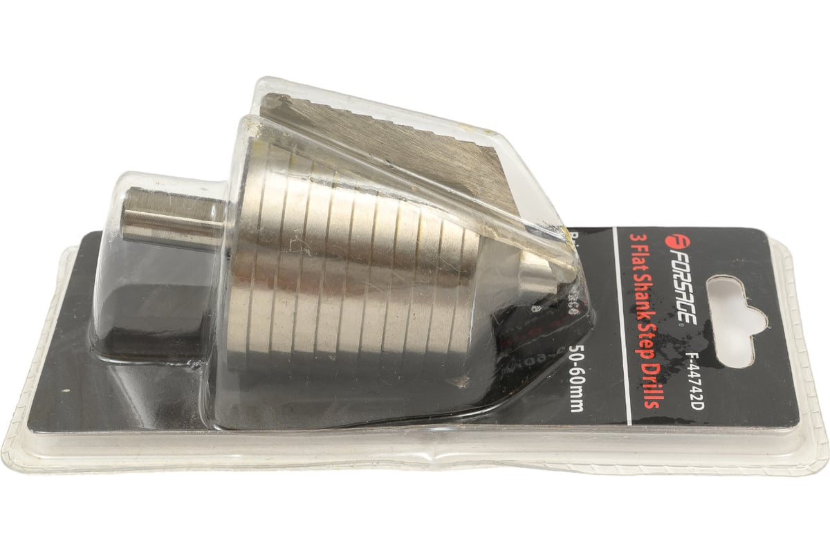 Сверло ступенчатое в блистере (50-60 мм; HSS 4241) Forsage F-44742D ...