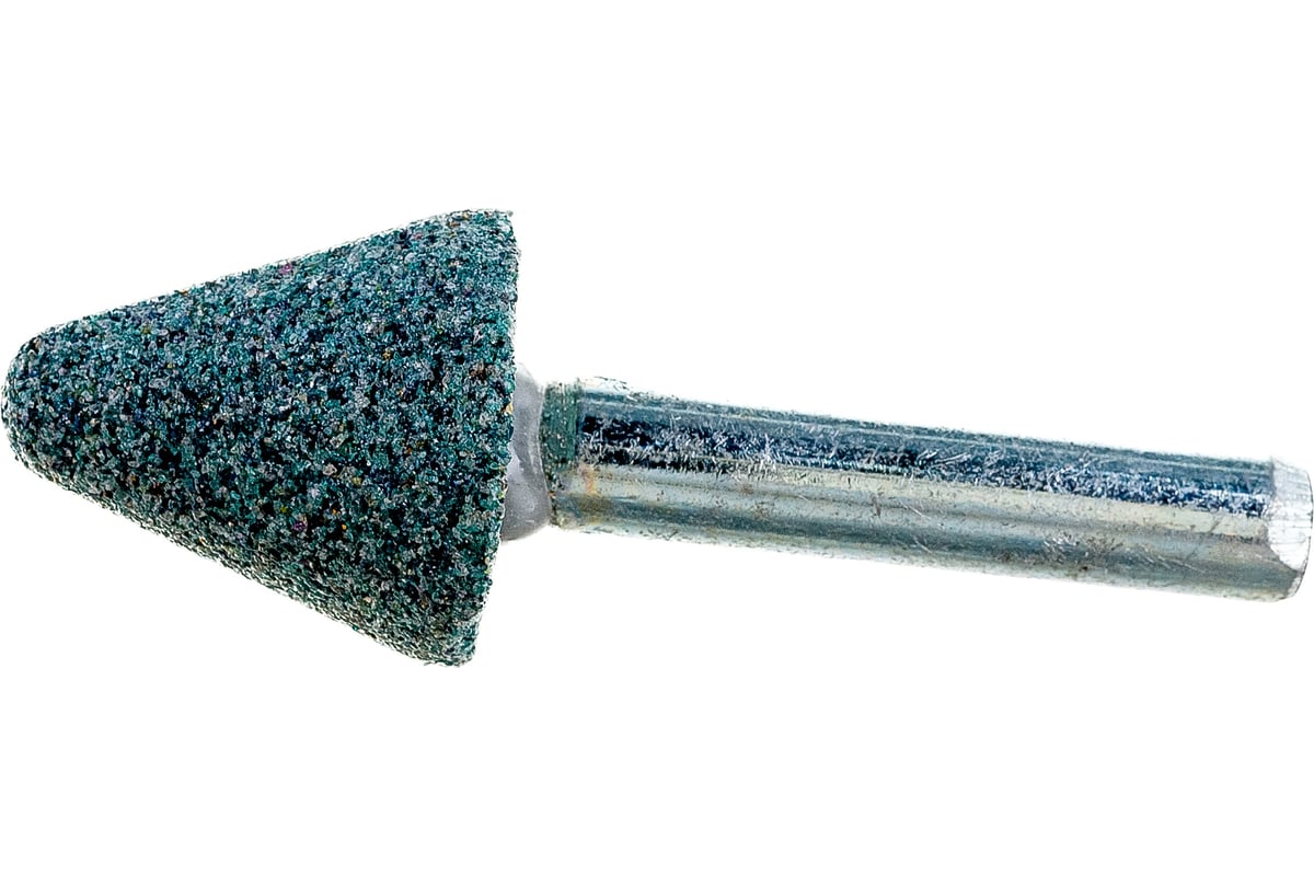 Головка абразивная с хвостовиком KW(ГКЗ) 16x16x6 мм, 63С, F60(25Н), O ...