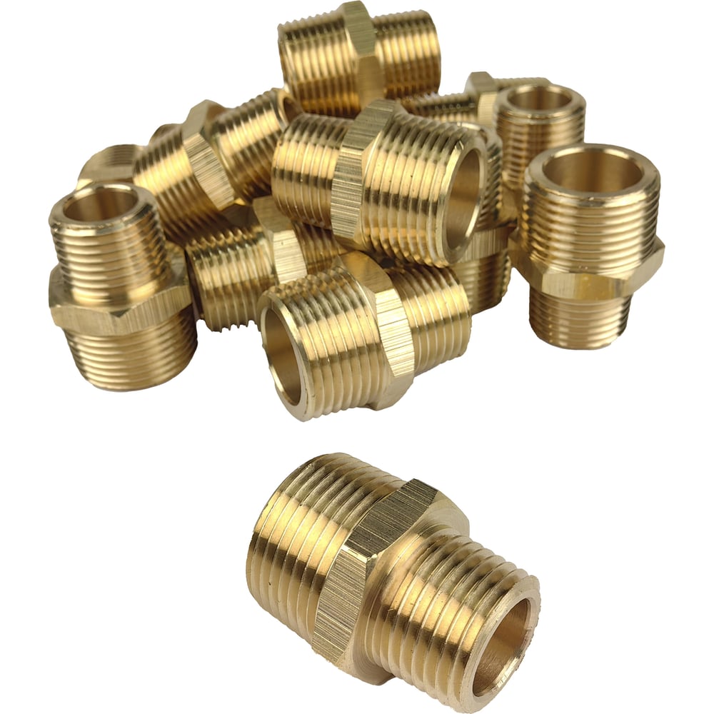Ниппель переходной пневмо 3/4" НР х 1/2" НР, 60 шт HG 1641735 ...